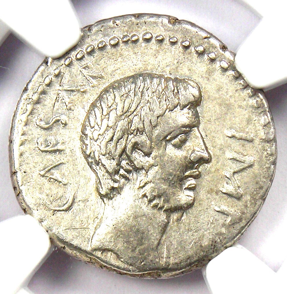 Marc Antony AR Denarius Silver Coin 40 BC - Certified NGC Choice VF | eBay