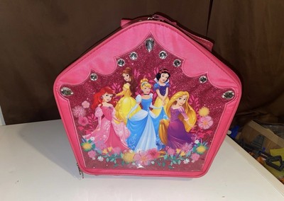 Disney Store Princess Pink Rolling Luggage Carry On Bag Ariel Belle ...
