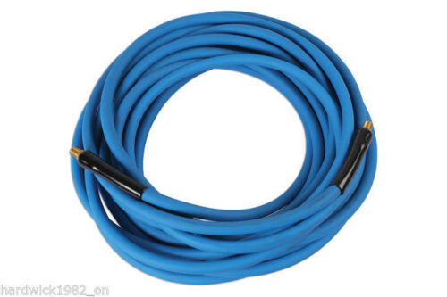 NEW DESIGN 15M Air Line Hose BLUE 1/4" BSP Flexi * Lies flat when ...
