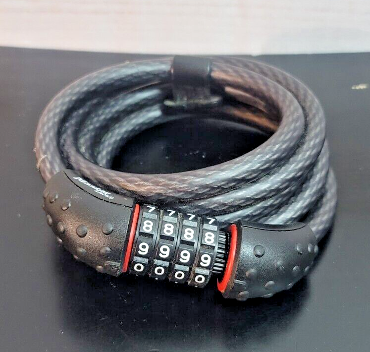 Master Lock Combination Bike Lock Model 8143D ~ Black ~ 4 Ft | eBay