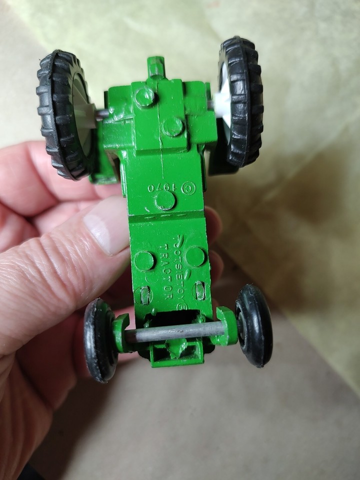 Vtg Tootsietoy Green Tractor Cast Iron Metal Toy C 1970 Farm Truck | eBay