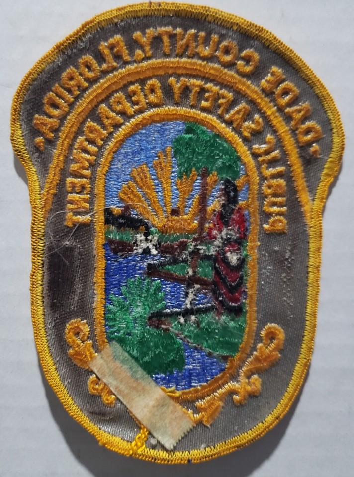 VINTAGE USA DADE COUNTY FLORIDA PUBLIC SAFETY DEPT. UNIFORM SHOULDER ...