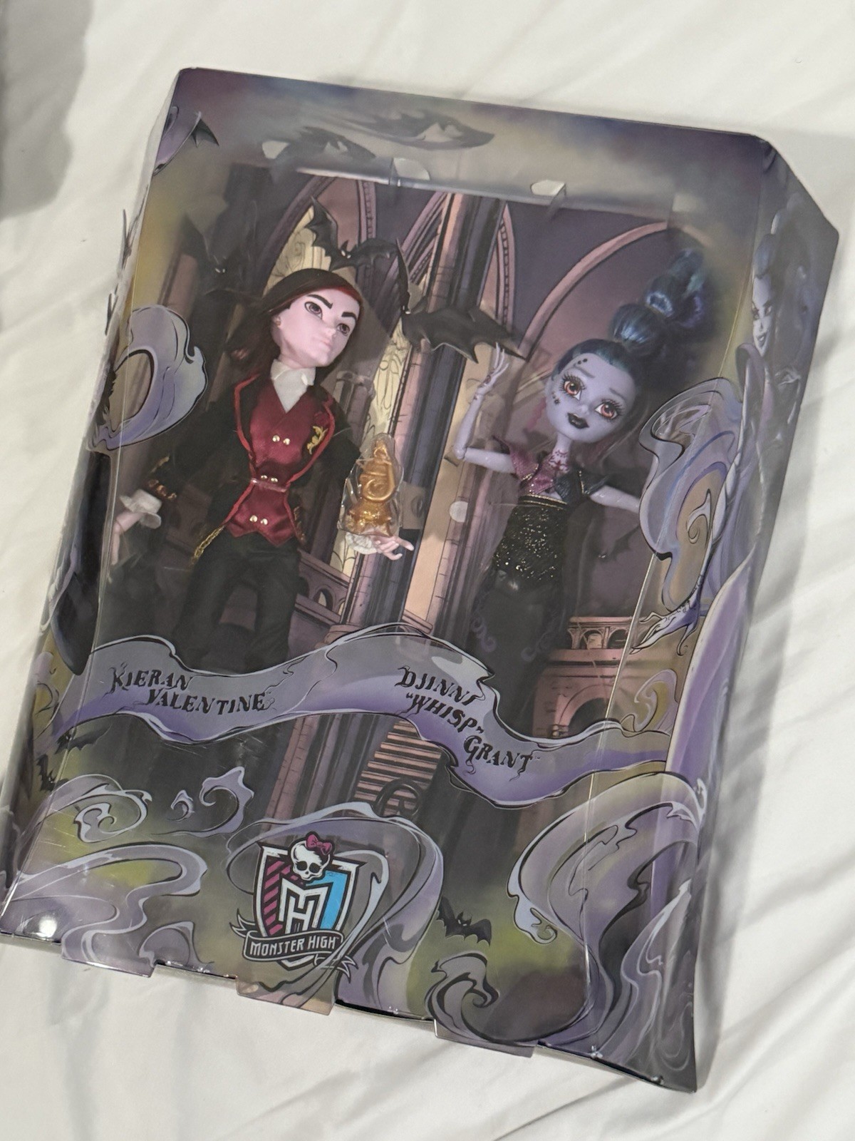 Monster High Kieran Valentine & Djinni Whisp Grant Villain Doll 2 pack ...