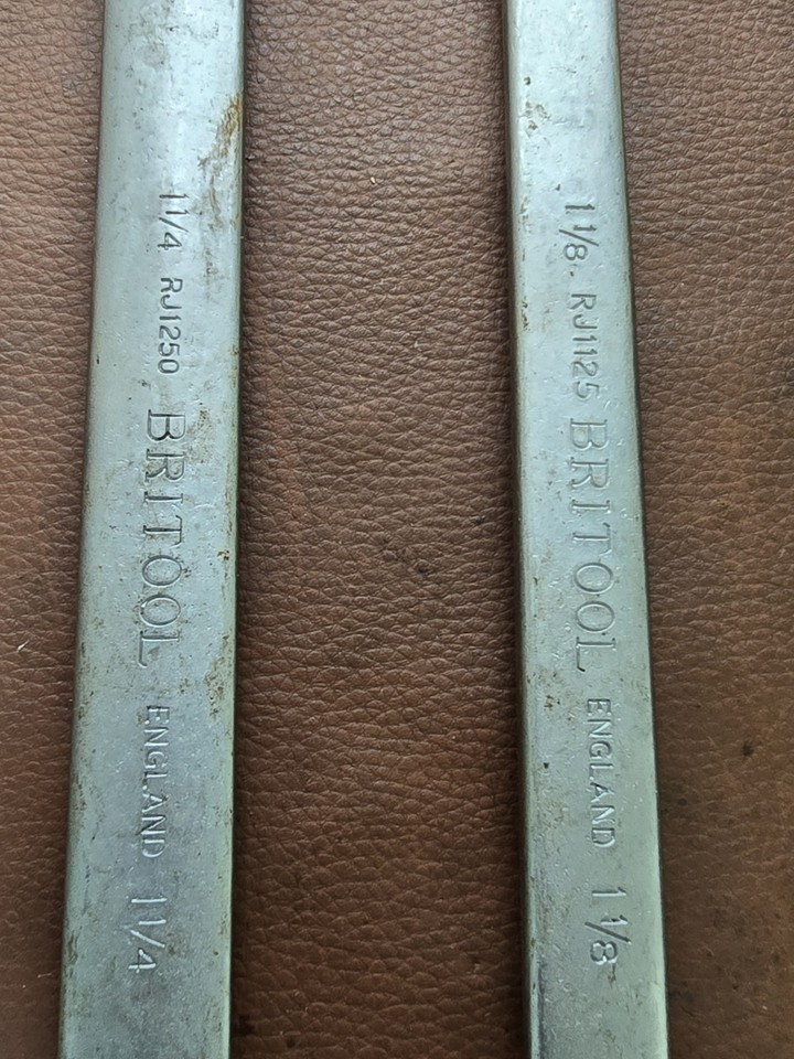 BRITOOL RJ1250 And RJ1125 combination Spanners Vintage BRITOOL tools ...