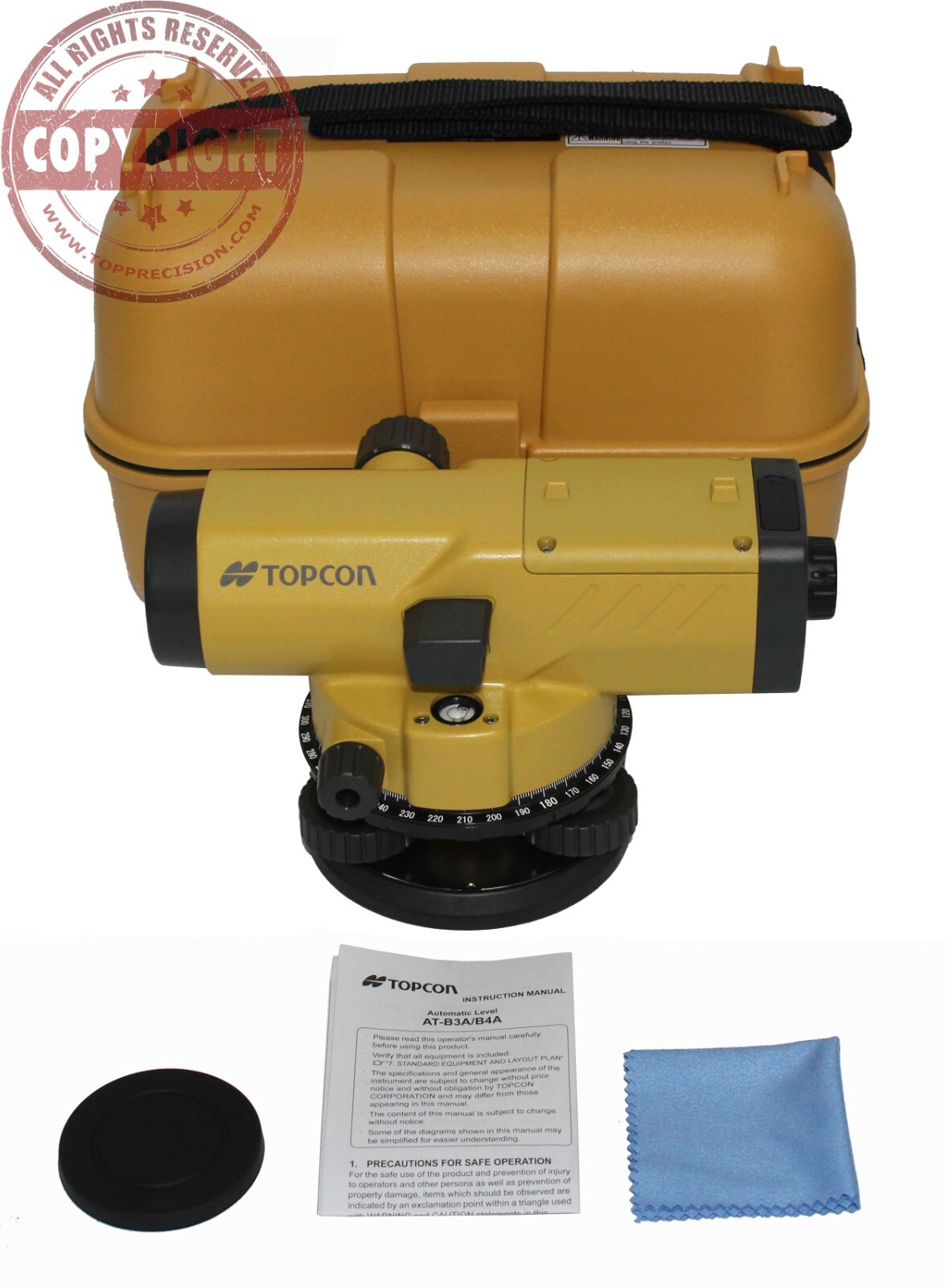 TOPCON AT-B4 AUTOMATIC LEVEL, SURVEYING, SOKKIA, LEICA,TRIMBLE,TRANSIT ...