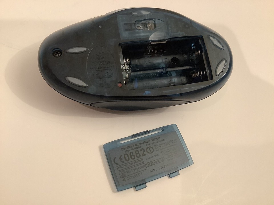 LOGITECH CORDLESS MOUSEMAN OPTICAL WIRELESS MOUSE M-RM63 WITH USB ...