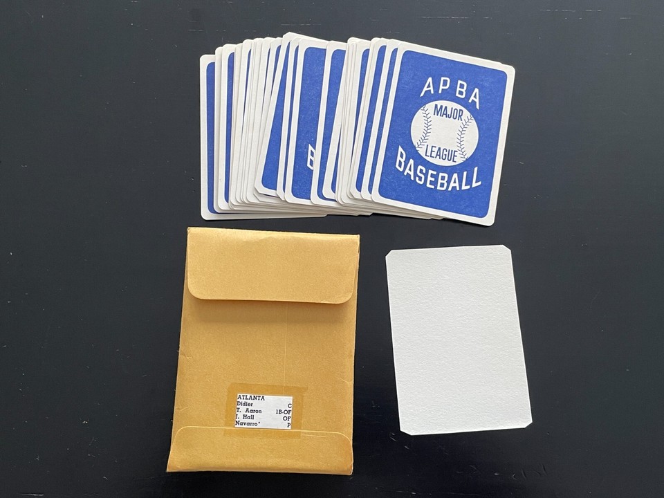 1970 APBA Baseball Atlanta Braves Team Set (24 Cards) Hank Aaron | eBay