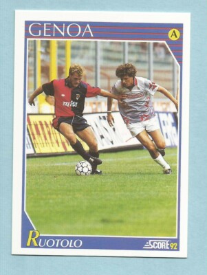 1992 Score Italian Soccer League Gennaro Ruotolo #112 Genoa MINT! | eBay