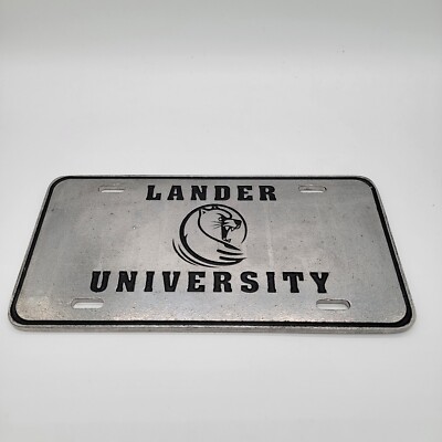 Pewter Lander University License Plate Car Tag Rhino Frames | eBay