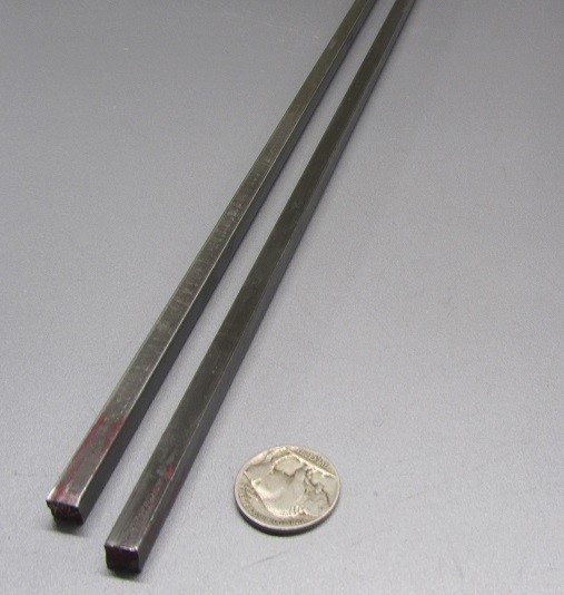 Square W1 Tool Steel Bar 1/4" Thick x 1/4" Wide x 36" Length, 2 Pieces ...