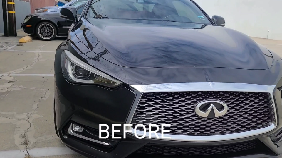 Fits Infiniti Q60 2017-2022 Front Bezels Chrome Delete Decal Blackout ...