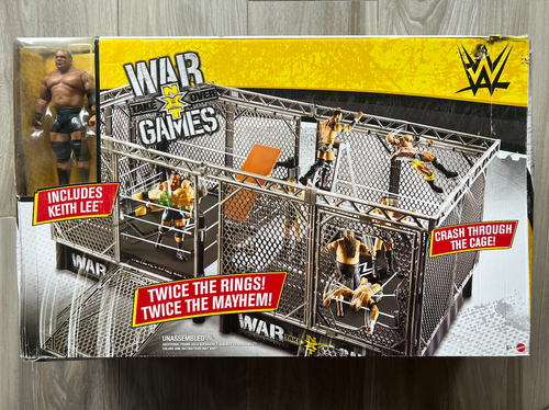 WWE NXT TakeOver War Games Playset w/ 2 NXT Rings, Keith Lee Action ...
