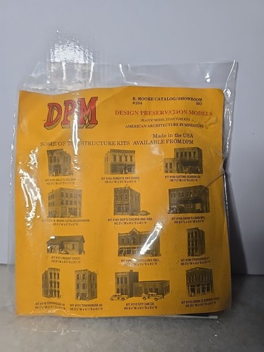 DPM HO SCALE KIT B. MOORE CATALOG/SHOWROOM #104 Design Preservation ...