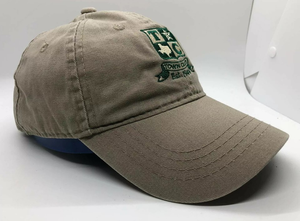 TC Town Club Texas Est 1949 Cap Hat Adult Adjustable Beige 100% Cotton ...