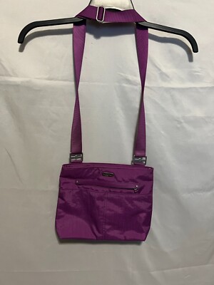 baggallini pink purple fushia purse travel bag shoulder cross body ...