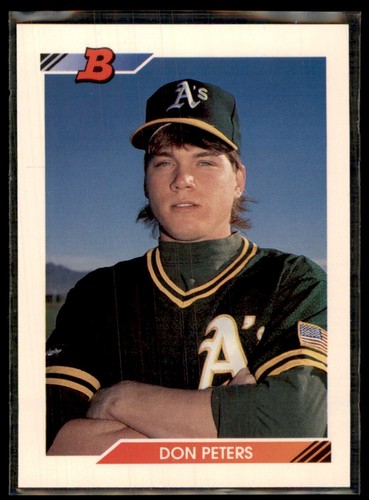 1992 BOWMAN DON PETERS OAKLAND ATHLETICS #244 | eBay