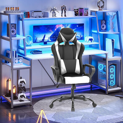 Ergonomic Racing Desk Chair Gaming Chair Computer Chair with Armrests ...