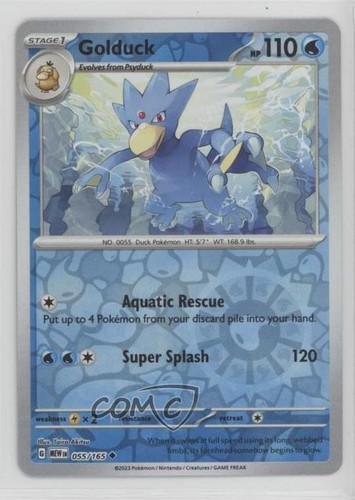 Golduck Reverse Foil Pokemon 151 #055 | eBay