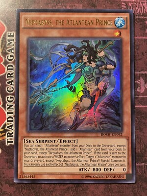 Neptabyss, The Atlantean Prince - BOSH-EN092 - Ultra Rare - Unlimited ...