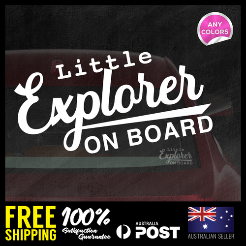 Little Explorer On Board - Waterproof Baby Decals Vinyl Stickers ...