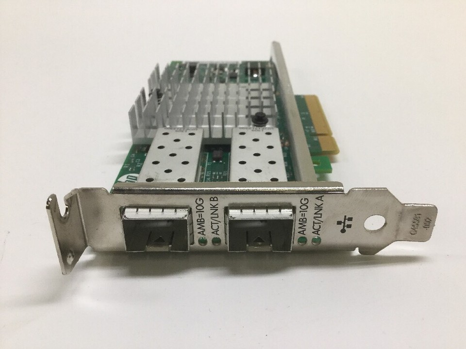 HP 560SFP+ Dual Port 10GB SFP+ Ethernet Adapter Intel X520-DA2 Card ...
