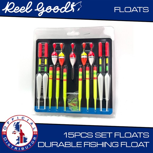 15x FISHING ASSORTED FLOAT SET BRAND NEW SELECTION KIT COURSE UK SELLER ...