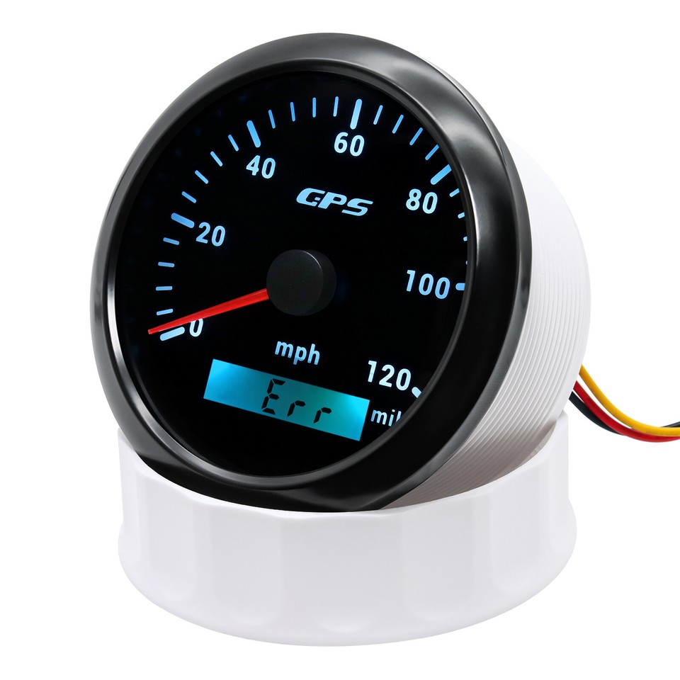 85mm Waterproof GPS Speedometer 0-120MPH Digital Gauge for Motorcycle Car Boat | eBay