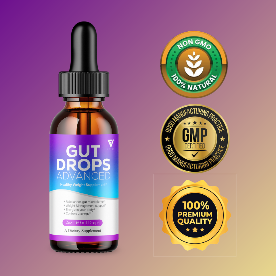 (5 Pack) Gut Drops Supplement GutDrops Maximum Strength Overall ...