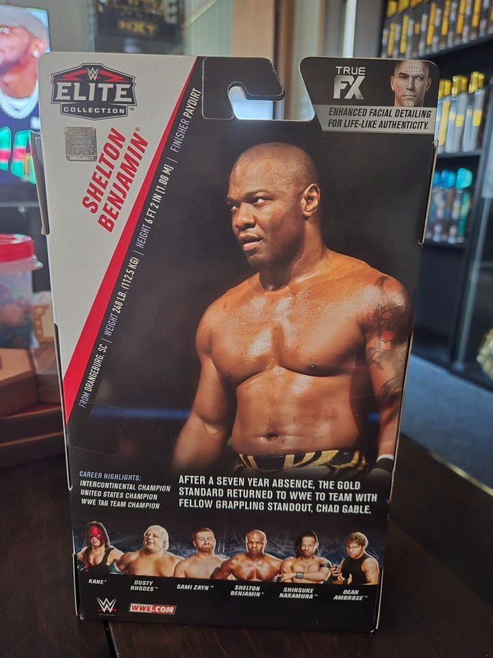WWE Mattel Elite Series 63 Shelton Benjamin Chase/Gold Standard ...
