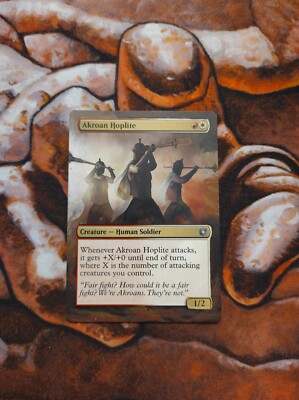 Magic the Gathering Akroan Hoplite Hand Painted Unique Custom MTG Alter ...