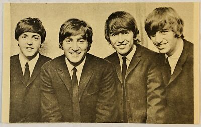 Beatles Postcard Merry Christmas Set 1965 NEMS SV2 Paul John George ...