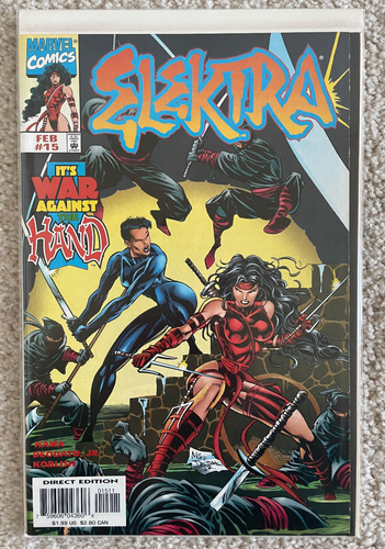 Elektra #15 Marvel February 1998 The Hand Mike Deodato Jr. 90s Vintage ...