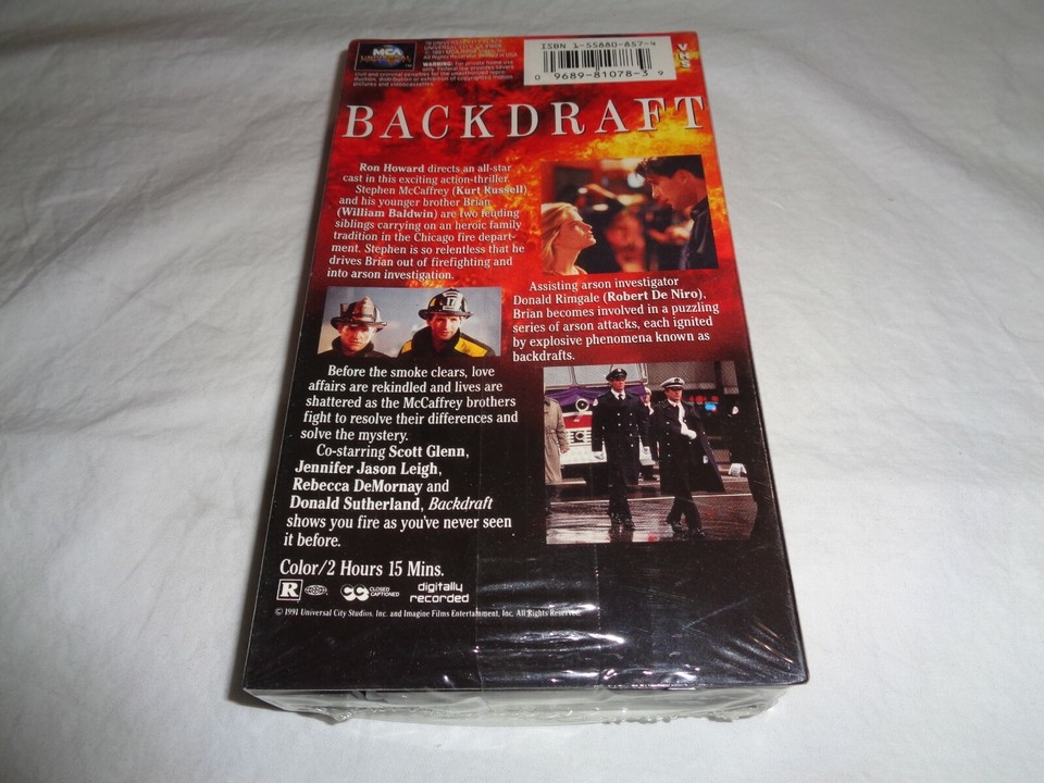 Backdraft (VHS, 1991) New & Sealed! 96898107839| eBay