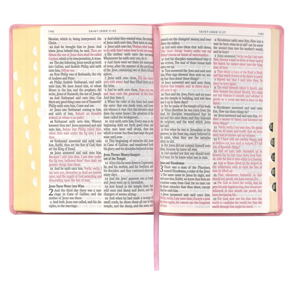 KJV Holy Bible, Giant Print Faux Leather Red Letter King James Version ...