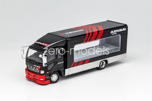 GCD 1:64 scale Fuso Fighter Mk2 FK 2017 Outriggers Raised Truck ADVAN ...