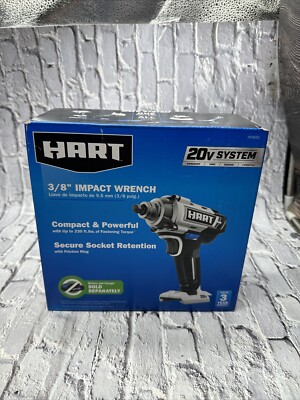 HART HPIW50 20V 3/8 inch Impact Wrench Battery and Charger NOT Included ...