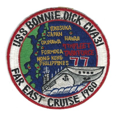 CVA-31 USS BON HOMME RICHARD TF-77 FAR EAST CRUISE 1960(JAPANESE MADE ...