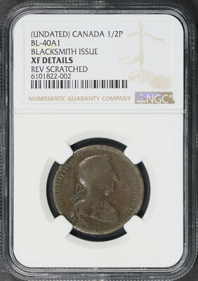 Canada Blacksmith Daniel & Benjamin Copper True Token BL-40A1 NGC XF Details | eBay