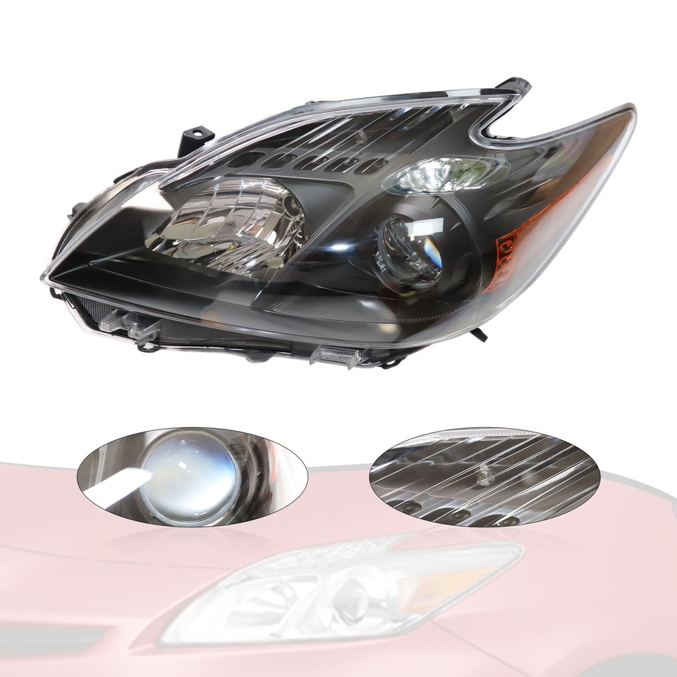Pair Halogen Headlights Assembly For 2010 2011 Toyota Prius Lamp Left ...