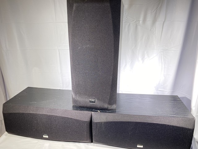 ONKYO 3 pc. Surround Sound System Speakers SKF 100 | eBay