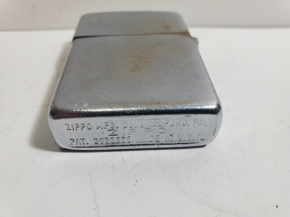 Vintage "Lockheed Aircraft" Logo Zippo Lighter Pat # 2032695 3 Barrel ...