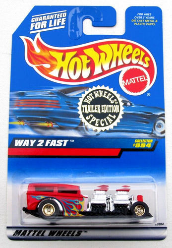 HOT WHEELS 1998 SPECIAL TRAILER EDITION WAY 2 FAST #994 REAL RIDERS ...