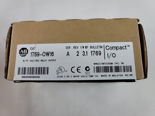 AB 1769-OW16 SER A Allen Bradley 1769OW16 CompactLogix Relay Output ...