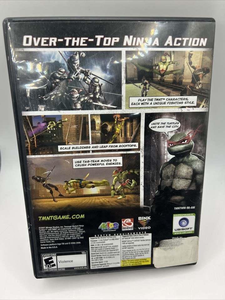 TMNT (PC, 2007) Teenage Mutant Ninja Turtles PC Game Ubisoft 8888683414 ...