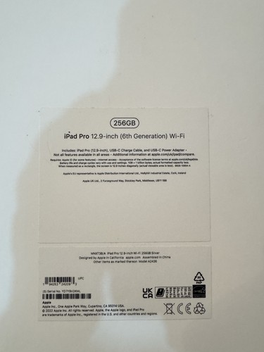 GENUINE APPLE IPAD EMPTY BOX PRO 12.9” 6th Generation | eBay