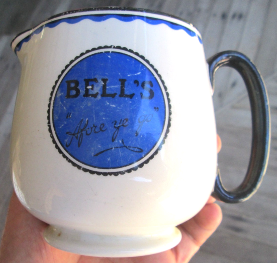 Nice early BELL'S AFORE YE GO SCOTCH WHISKY Advertising water jug good ...