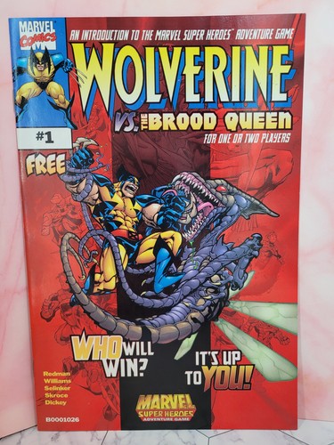 Wolverine Vs The Brood Queen #1- 1999, TSR Marvel Super Heroes Game ...