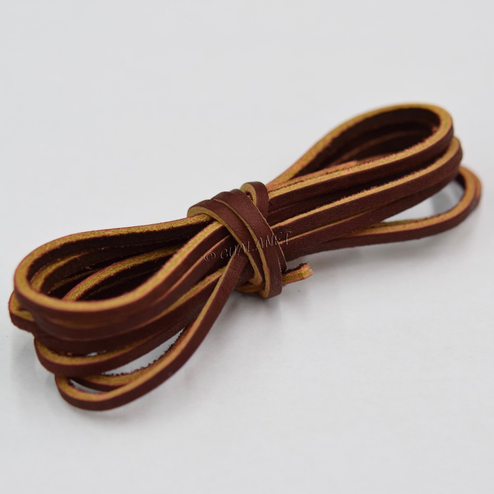 1 STRIP - 1/8"X72" Rawhide Leather Shoe Lace String Shoelace Bootlace ...