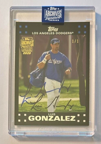 Luis Gonzalez 2020 Topps Archives Signature Series Signed Autograph ...