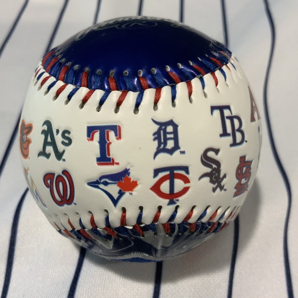 2016 Embroidered MLB Logo Team Logos Embossed Rawlings Souvenir ...